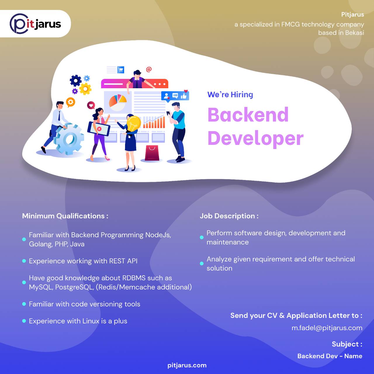 Career | Pitjarus Teknologi