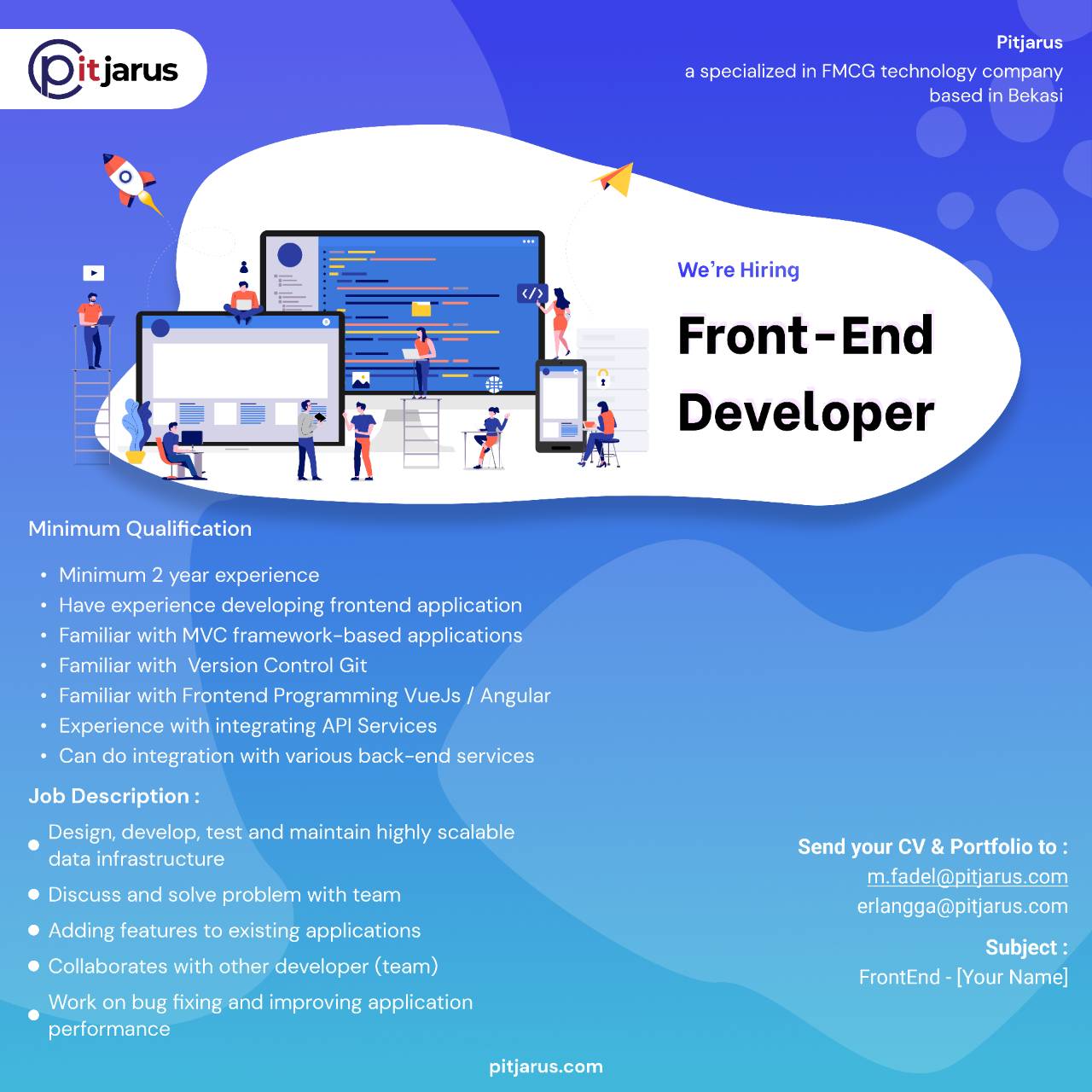 Career | Pitjarus Teknologi