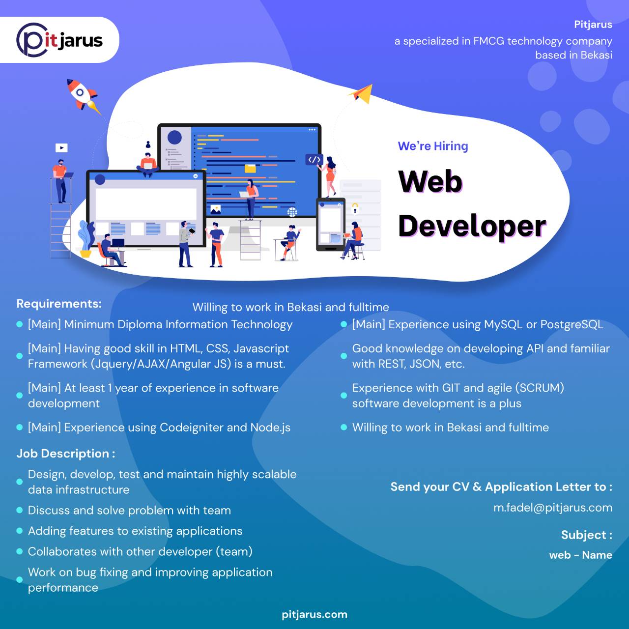 Career | Pitjarus Teknologi